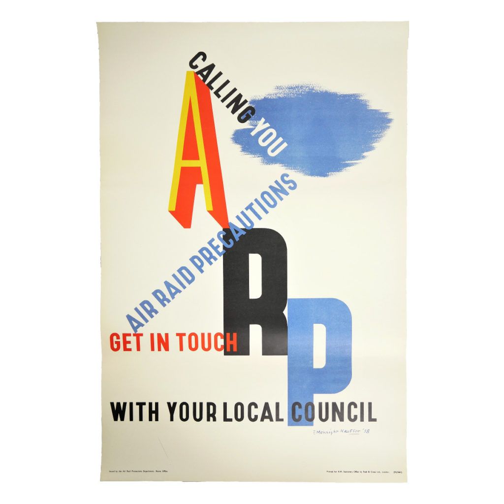 ARP WW2 Poster - 'ARP Calling You' Home Front Poster For Sale