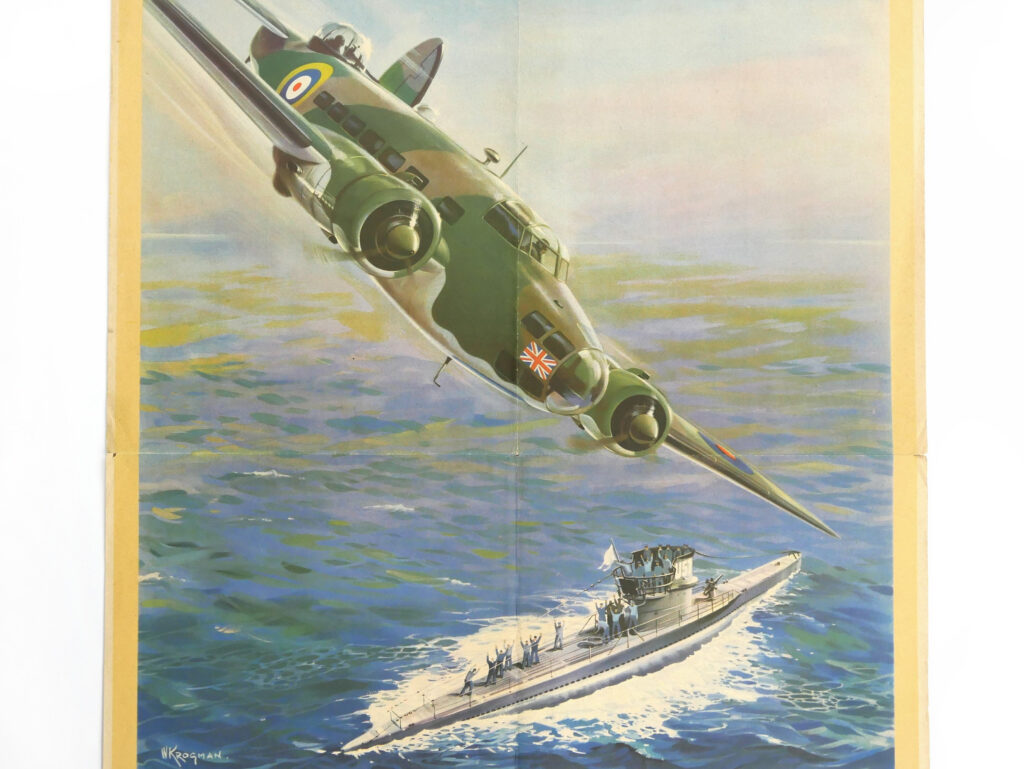 Back Them Up Original WW2 British Home Front Poster by W Krogman