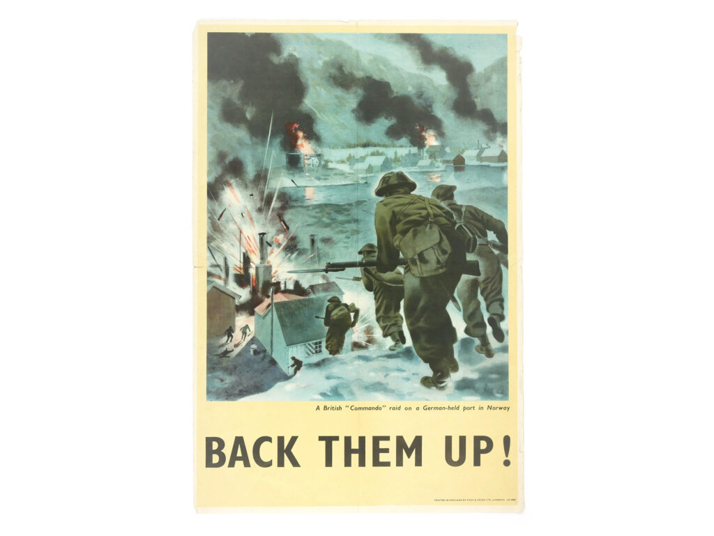Back Them Up Original WW2 British Home Front Poster For Sale