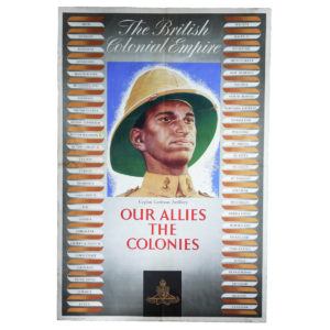 Ceylon Garrison Artillery Original WW2 Propaganda Poster