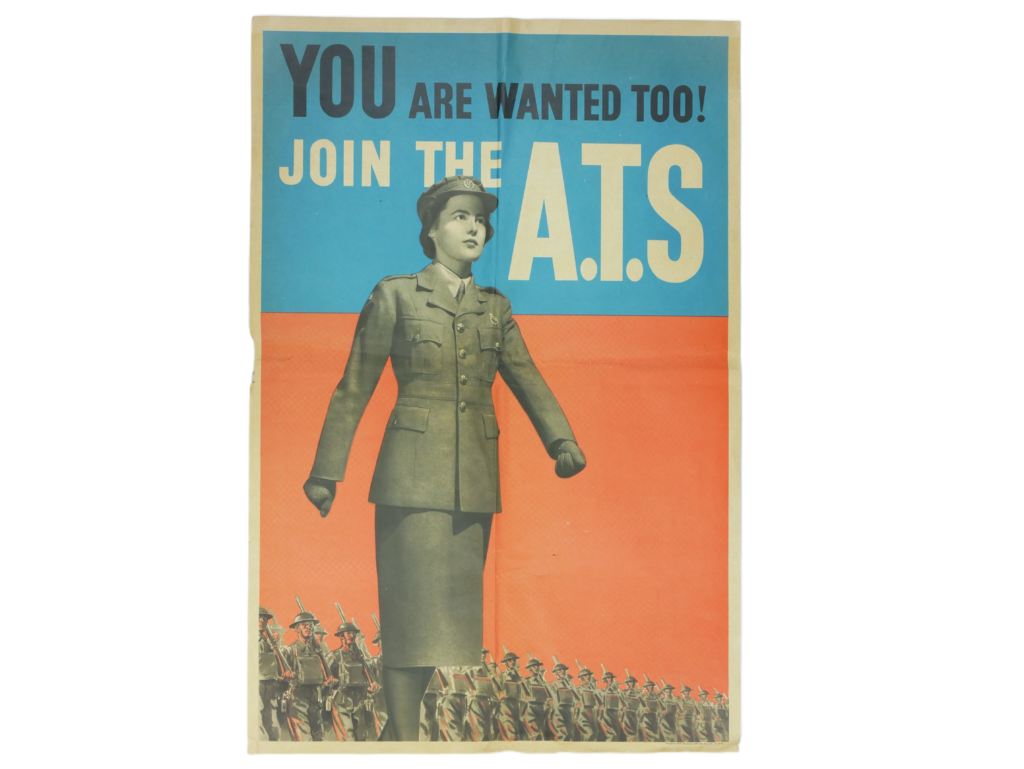 Original WW2 ATS Poster: You Are Wanted Too! - Join The A.T.S