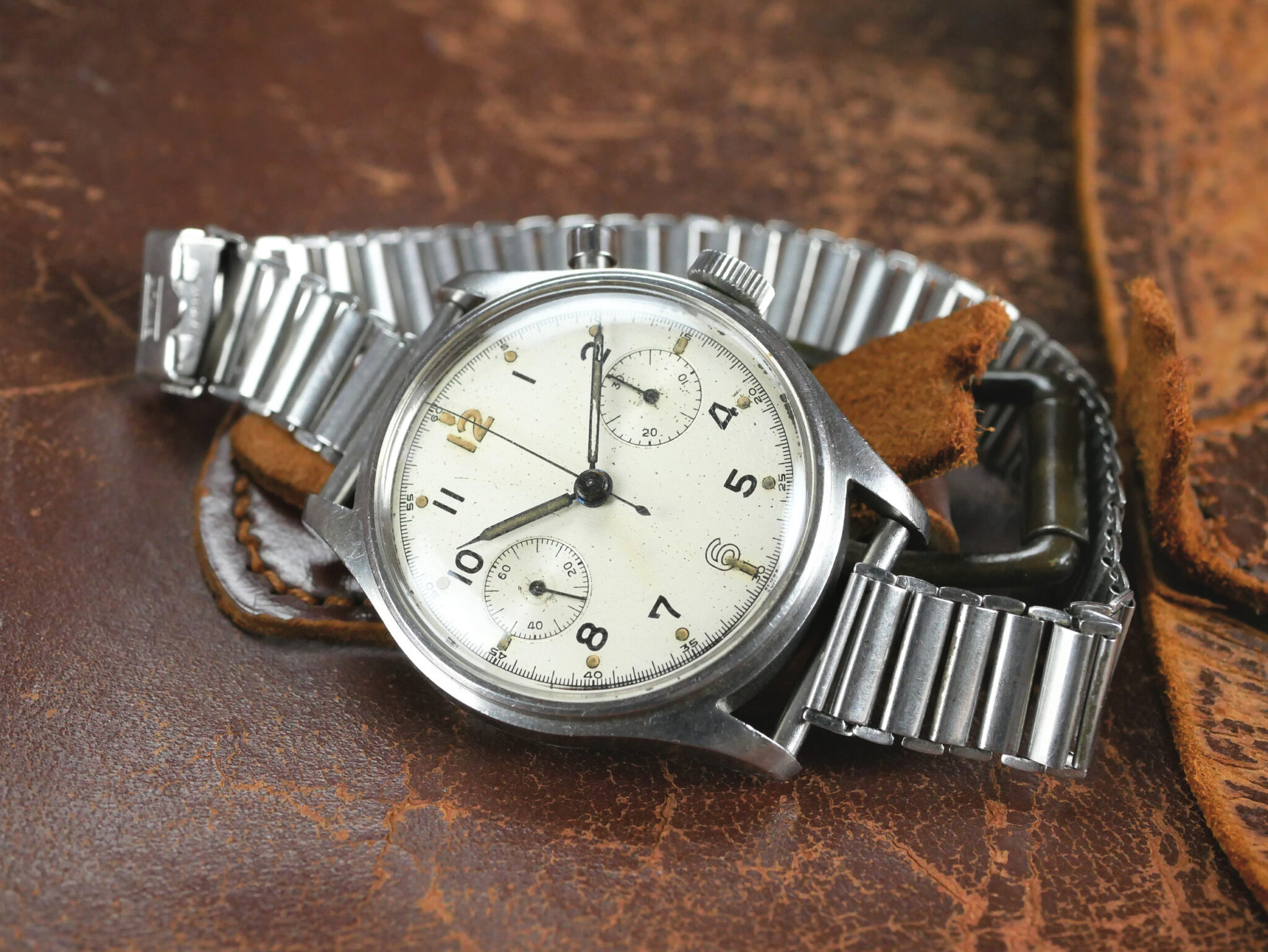 Military Lemania Sterile Dial Series 1 Chronograph Fleet Air Arm