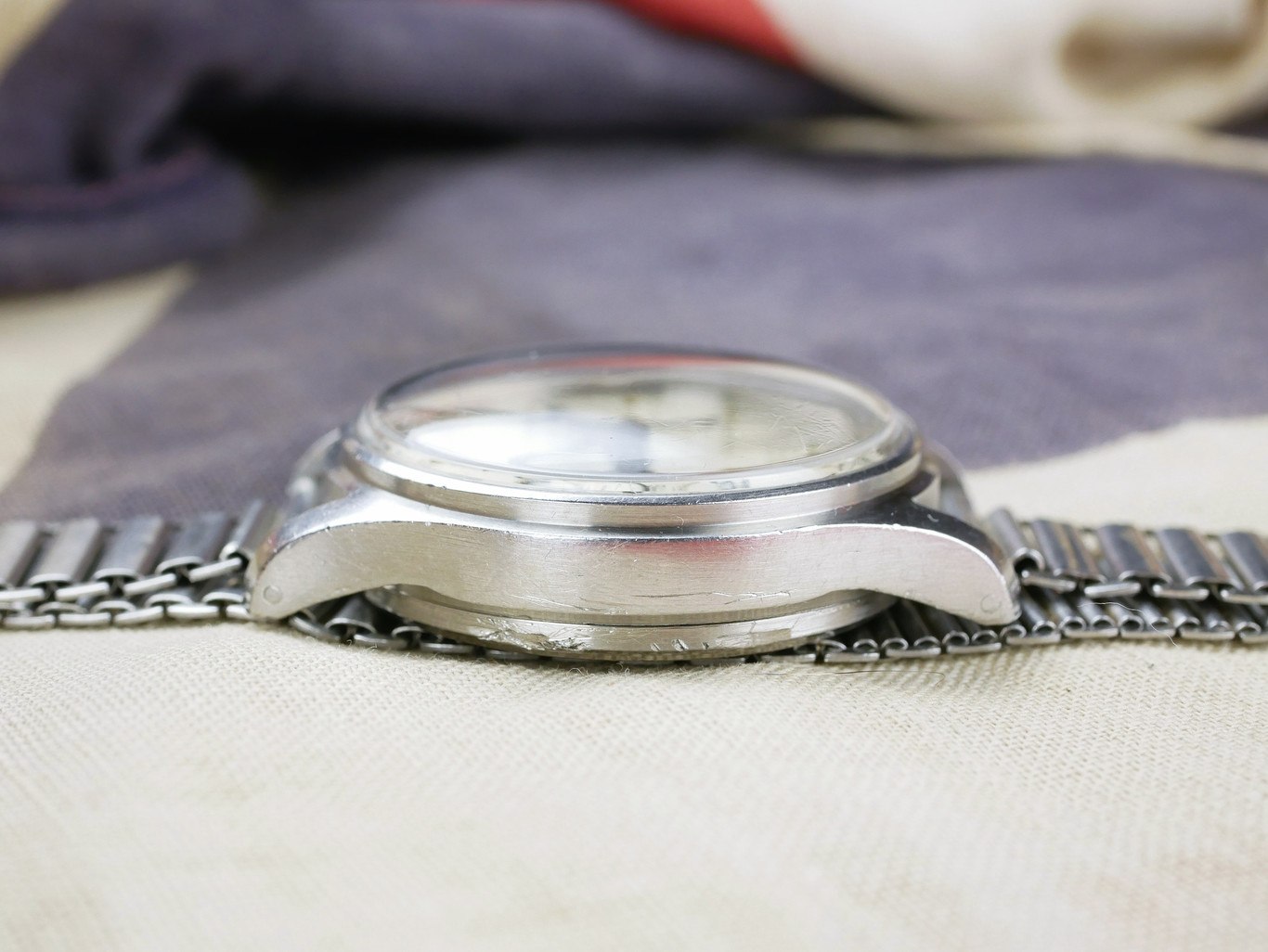 Military Lemania Sterile Dial Series 1 Chronograph Fleet Air Arm For Sale