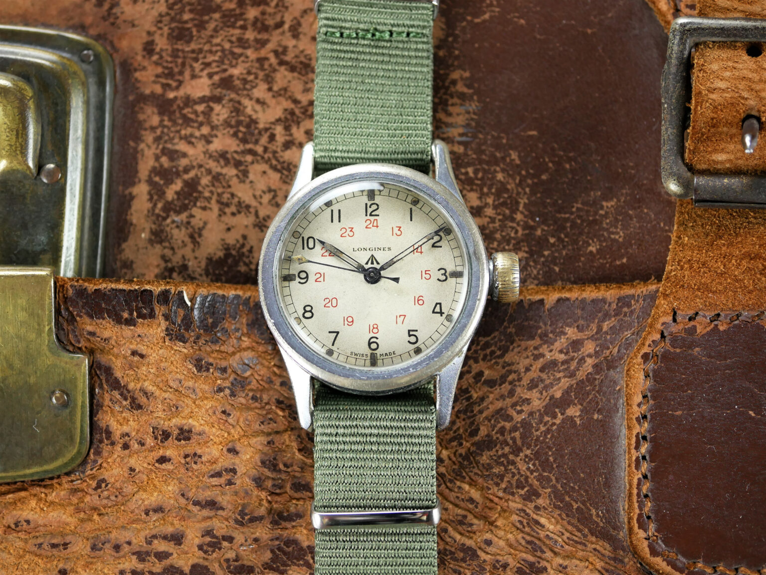 Longines C.O.S.D. "Tuna Can" c.1945 For Sale | Finest Hour Timepieces